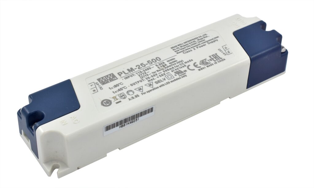 PLM-25-500 IP30 MW 500mA@30-50V Driver LED - Fervicom Productos LED ...