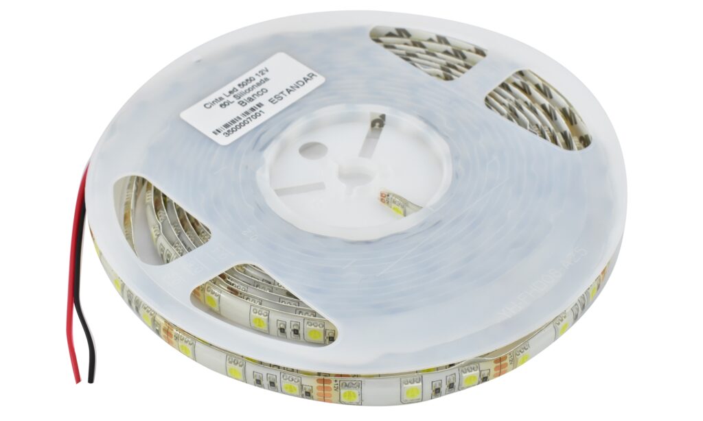 CINTA LED STANDARD 5050 SILICONADA 60L 12V BLANCO - Fervicom Productos ...