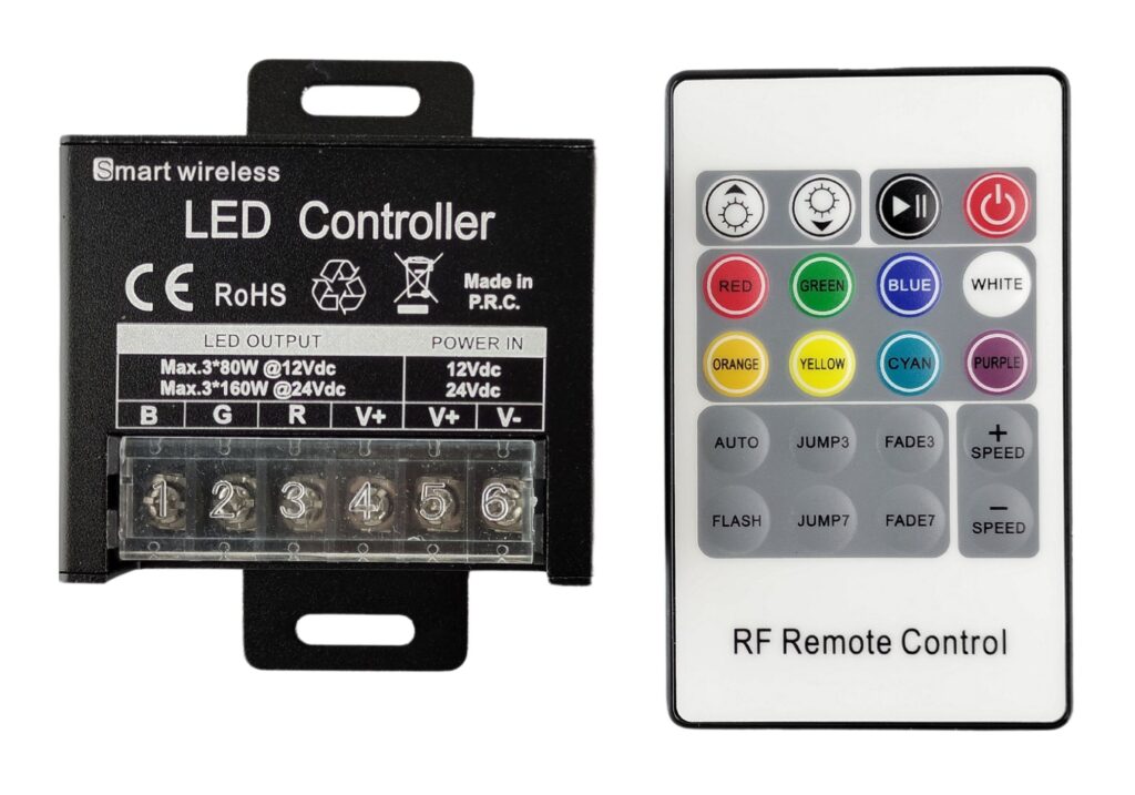 CONTROLADOR HX-RGB4-RF20K RGB 20A - Fervicom Productos LED Bogotá ...