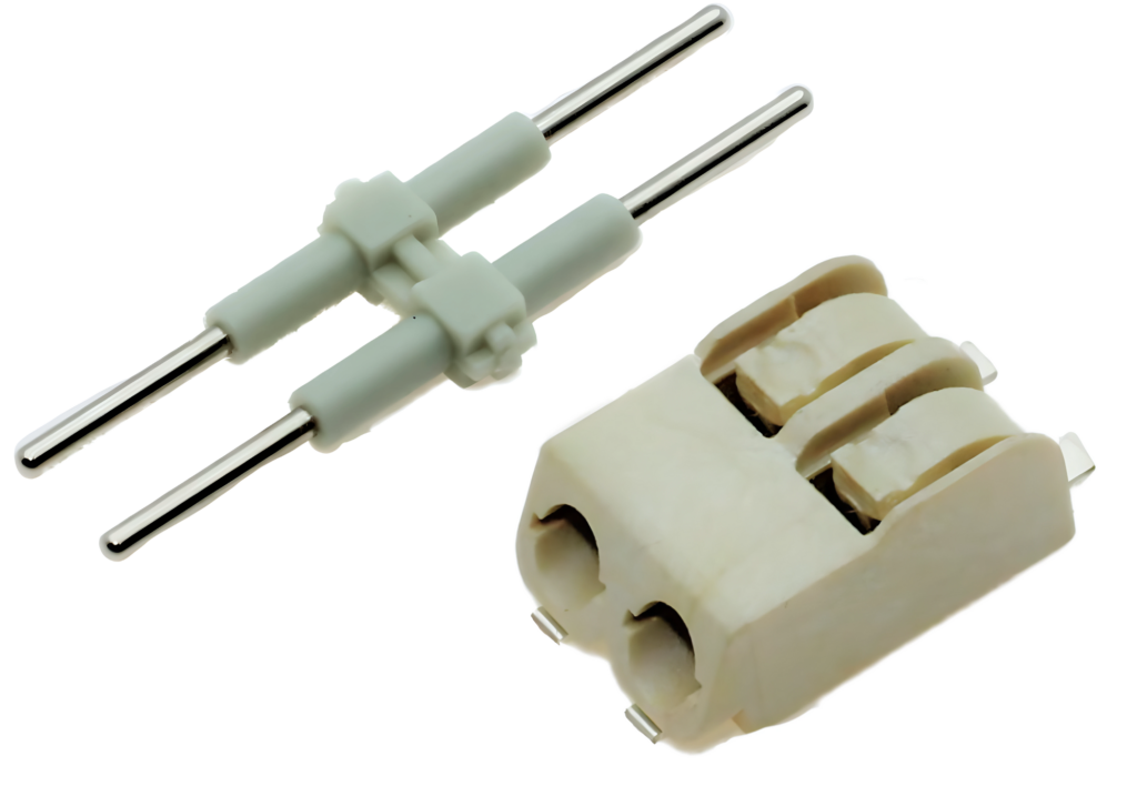 CONECTOR Y POSTE 2 PINES - Fervicom Productos LED Bogotá - Fuentes ...