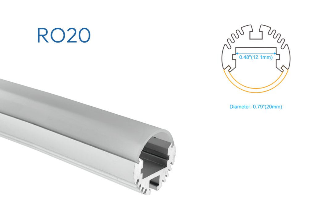 RO20 PERFIL ALUMINIO DIFUSOR OPAL 1mtr - Fervicom Productos LED Bogotá ...