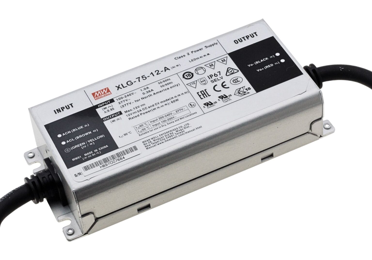 XLG-75-12-A FUENTE DRIVER LED 12V@5 Amp - Fervicom Productos LED Bogotá ...